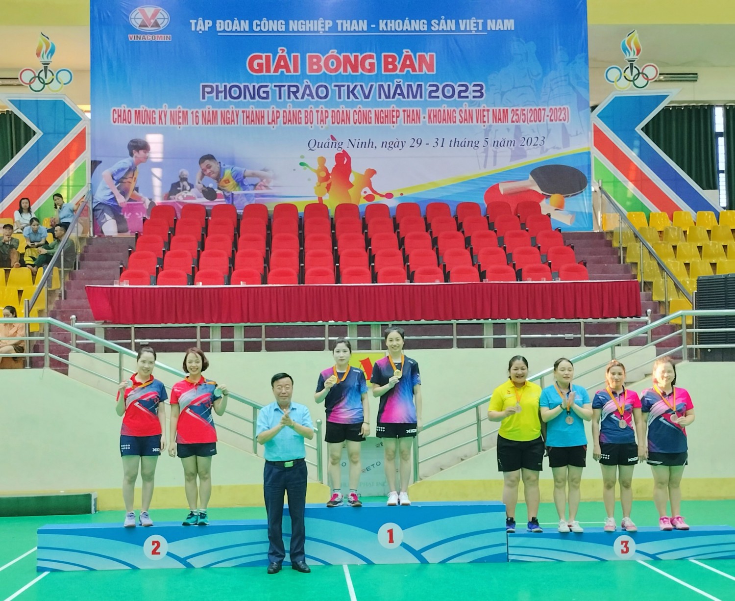 Công ty Tuyển than Hòn Gai - Vinacomin giành 02 huy Chương tại giải bóng bàn TKV năm 2023